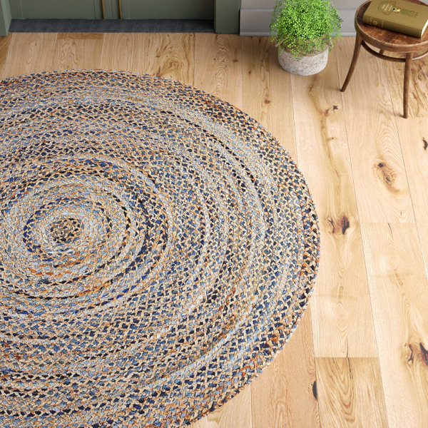 Birch Lane™ Handmade Flatweave Blue/Tan Rug & Reviews | Wayfair