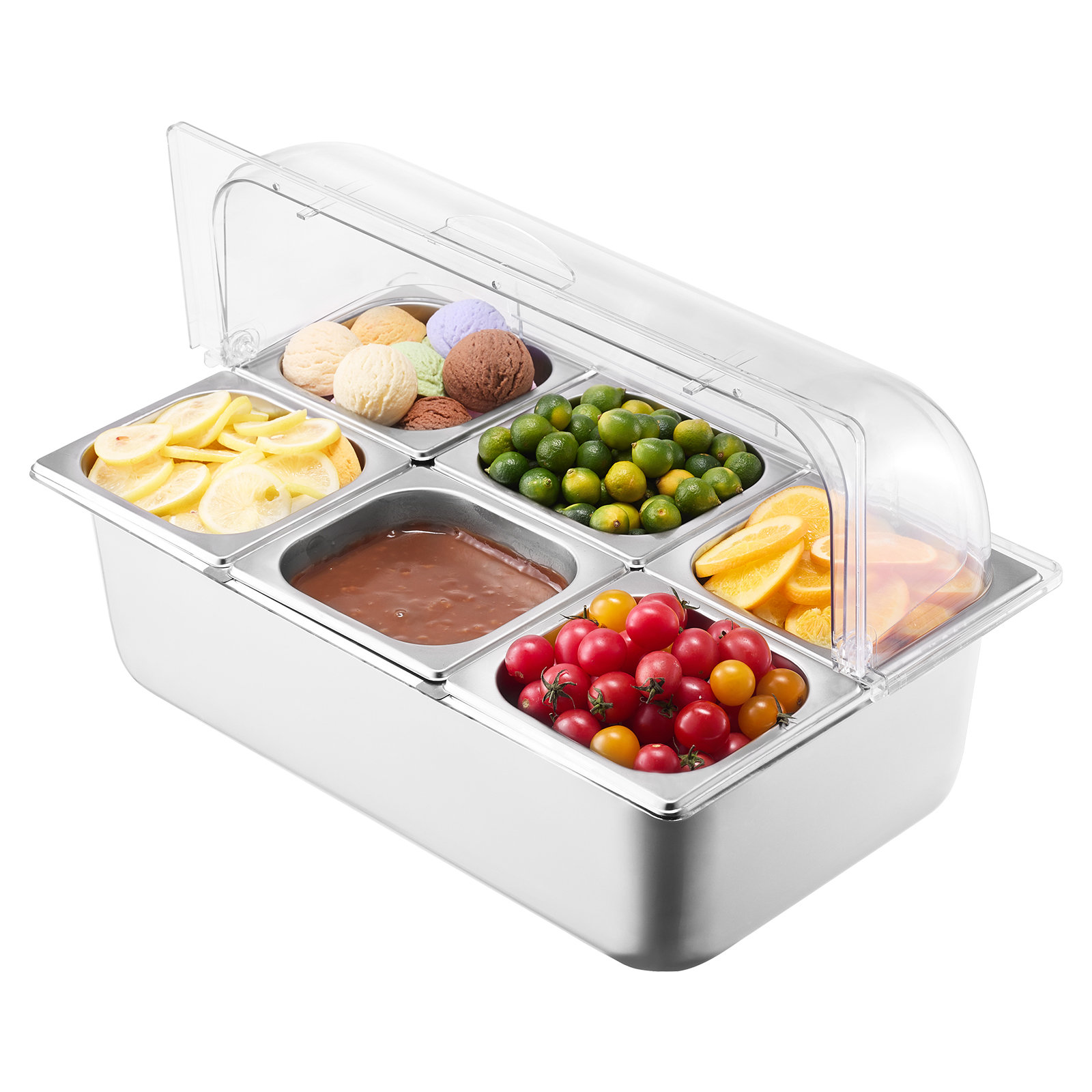 The Party Aisle™ Countertop Food Serving Display Container 6 Pan ...