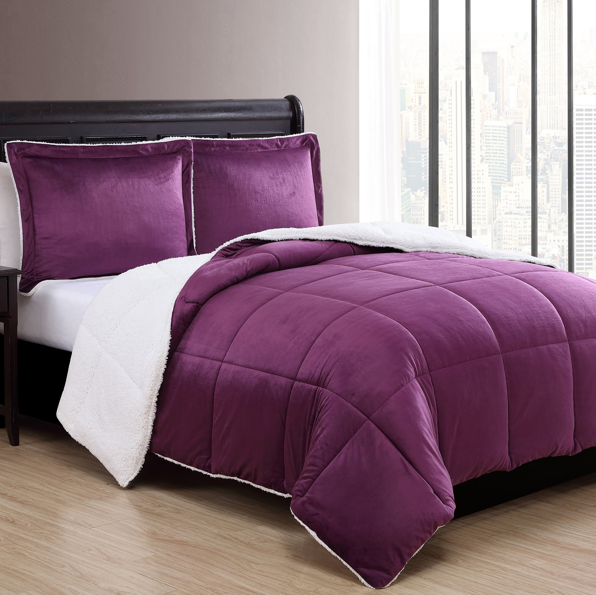 VCNY Geneva Micro Mink Reversible Comforter Set & Reviews | Wayfair