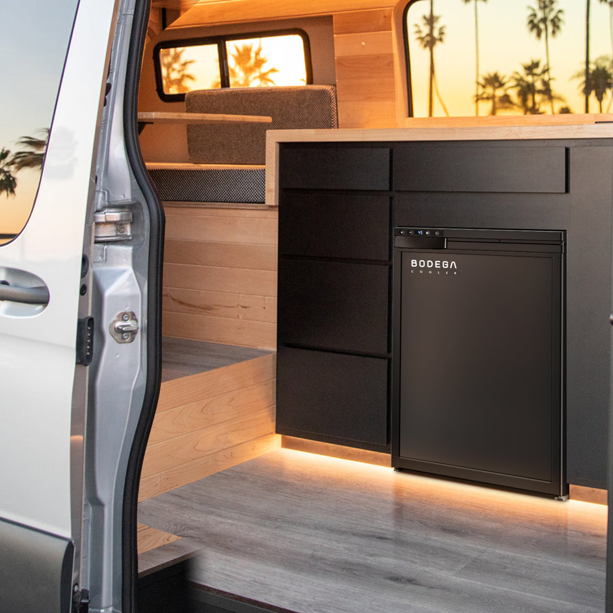 BODEGA 83L 12V Rv Refrigerator With App Control, Portable Car Freezer ...