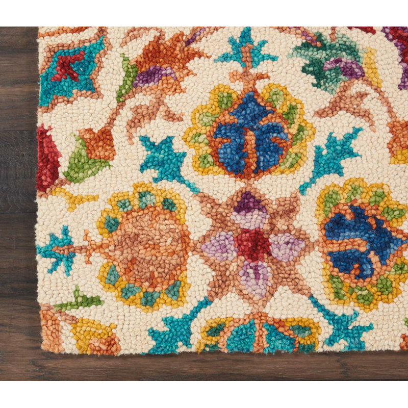 Bungalow Rose Hand Loomed Wool Oriental Rug | Wayfair