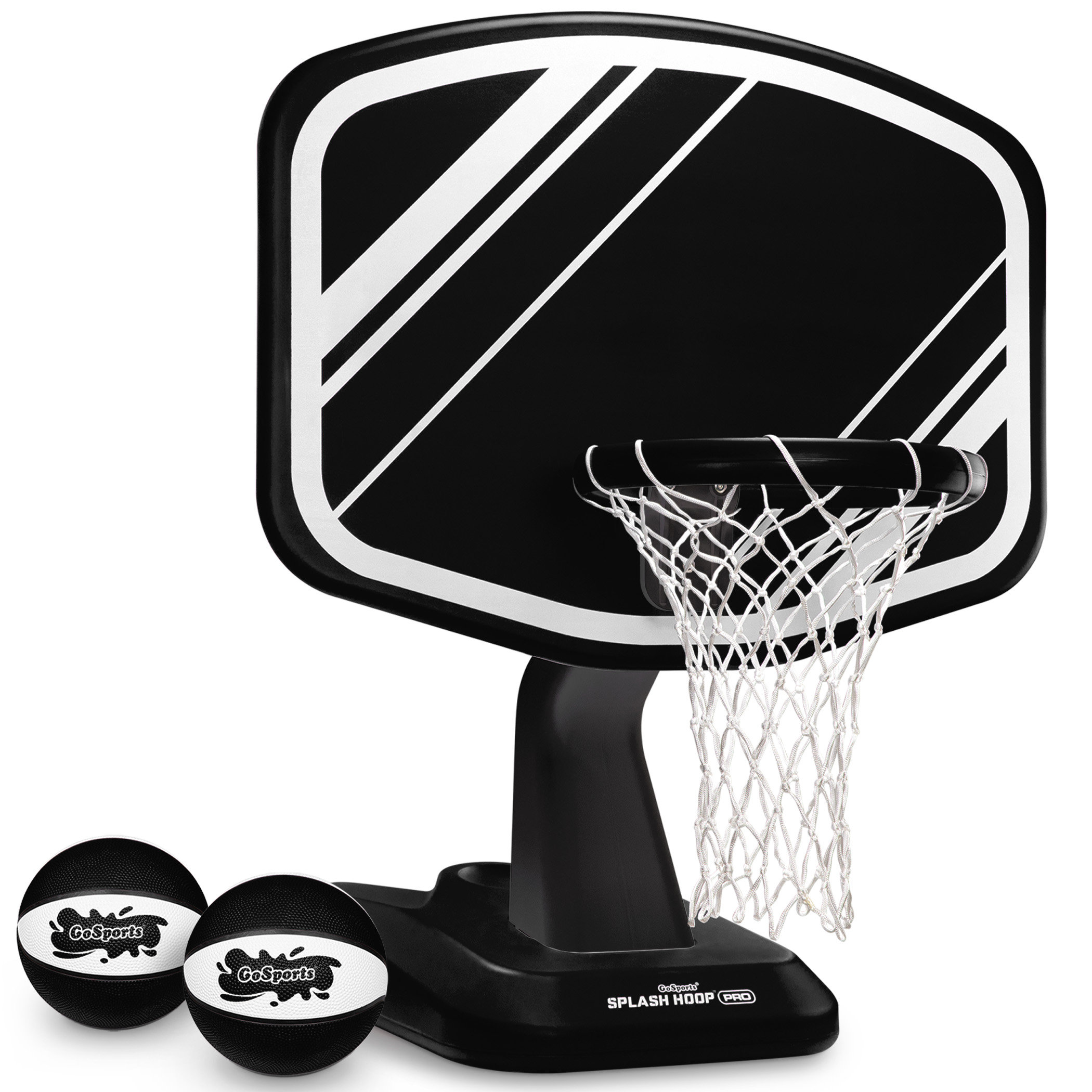 GoSports Splash Hoop PRO Swimming Pool Basketball Game Set - Black ...