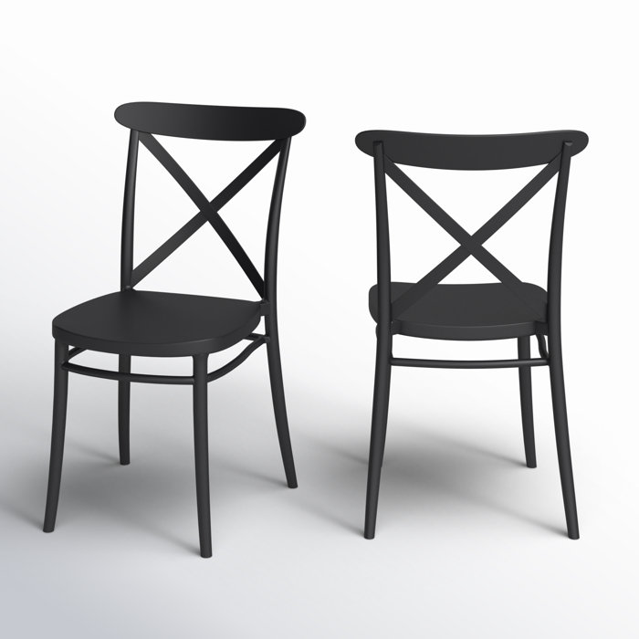 AllModern Farrah Outdoor Stacking Dining Side Chair & Reviews | Wayfair