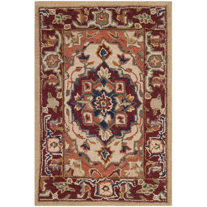 Lark Manor Hollander Hand Hooked Wool Oriental Rug & Reviews | Wayfair