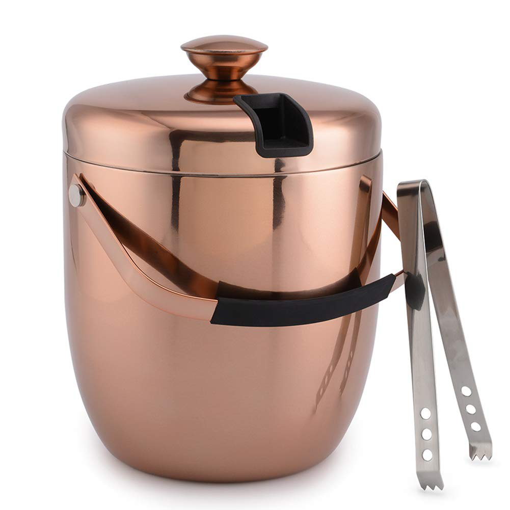 Everly Quinn Ice Bucket - Double Walled Stainless Steel Ice Bucket ...