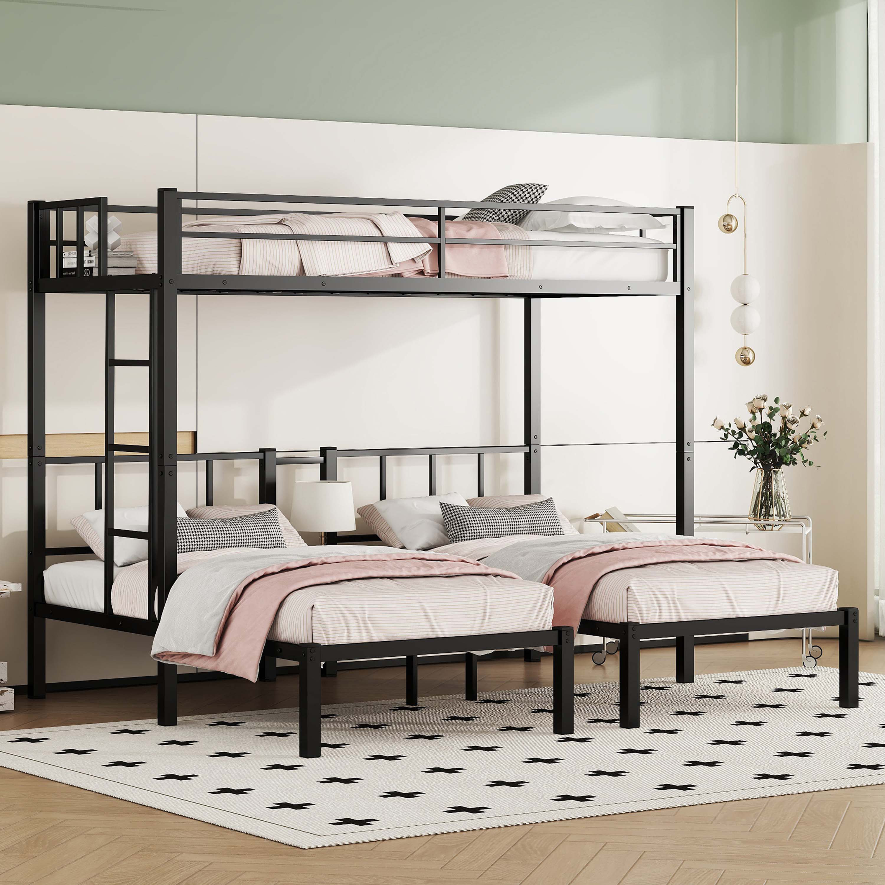 Isabelle & Max™ Twin over Twin & Twin Bunk Beds for 3, Twin XL over ...