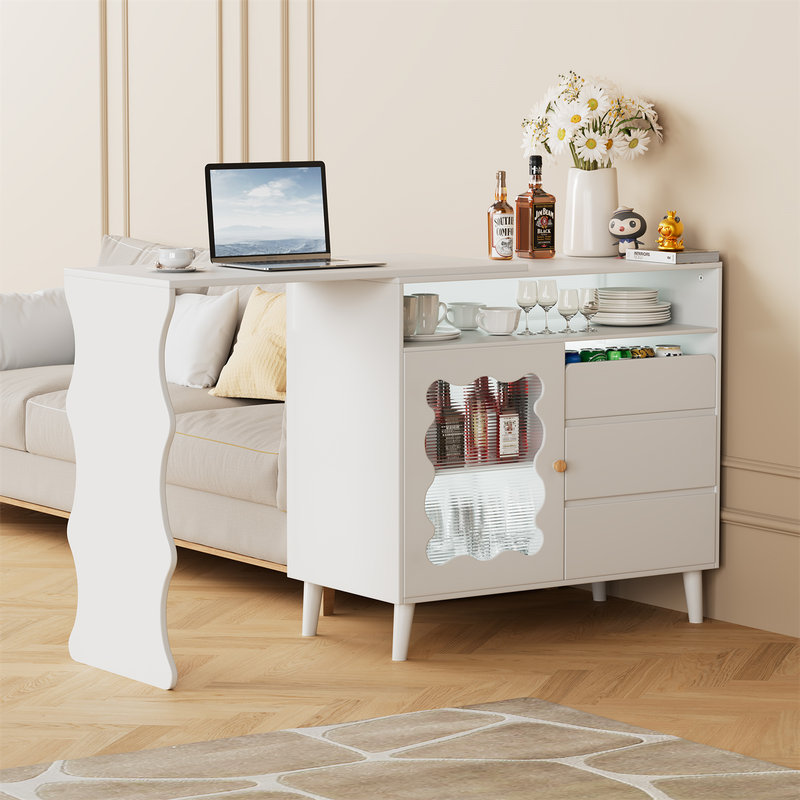 Wrought Studio™ Kamiron 39'' Bar Cabinet | Wayfair
