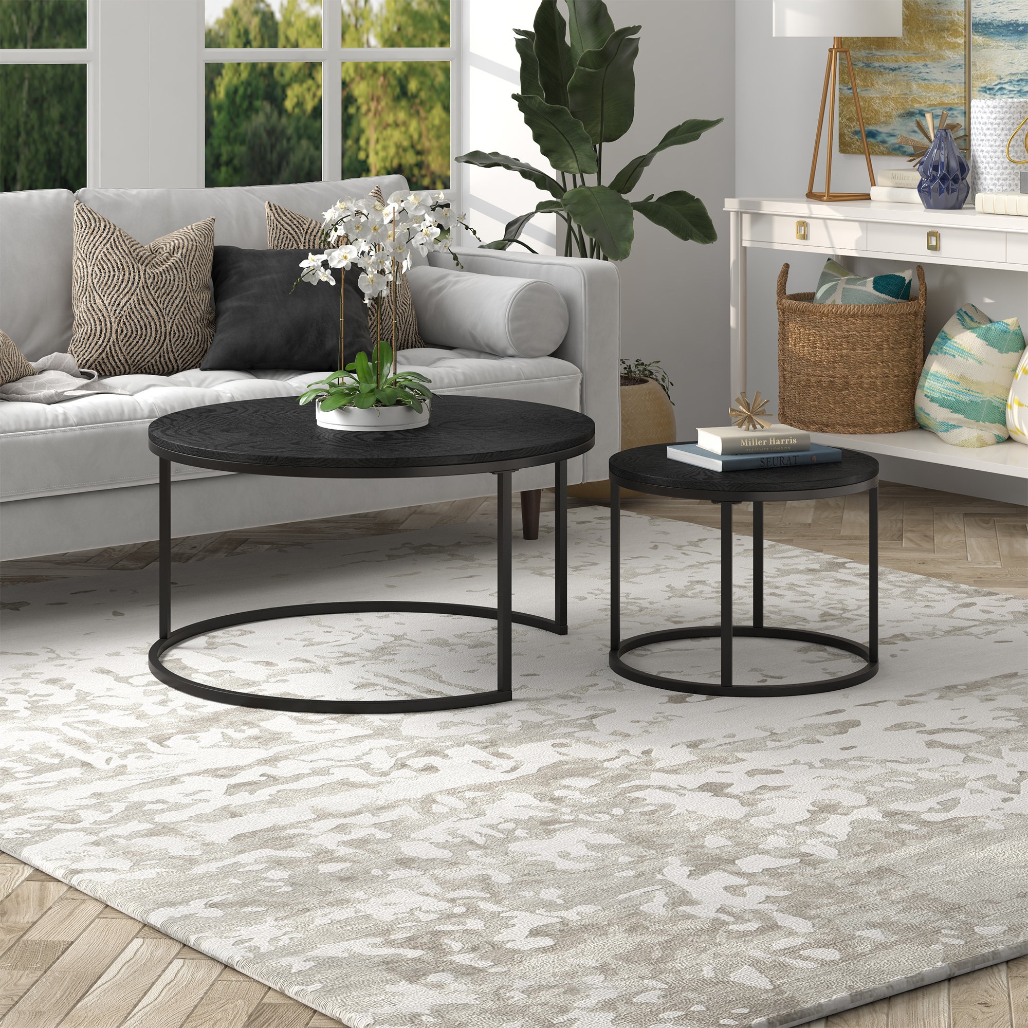 Everly Quinn Watson Frame 2 Nesting Tables & Reviews | Wayfair