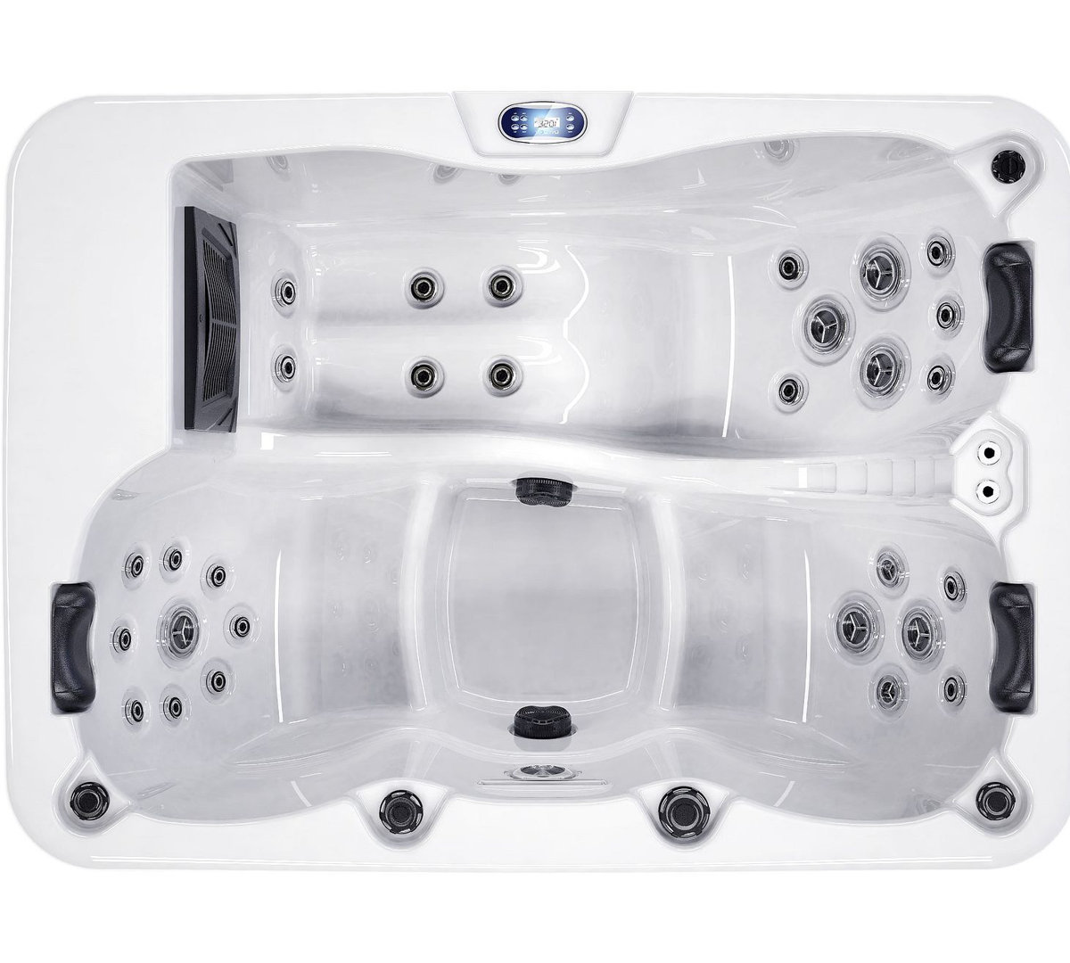 Luxuria Spas 3 - Person 14 - Jet Acrylic Rectangular Hot Tub with ...