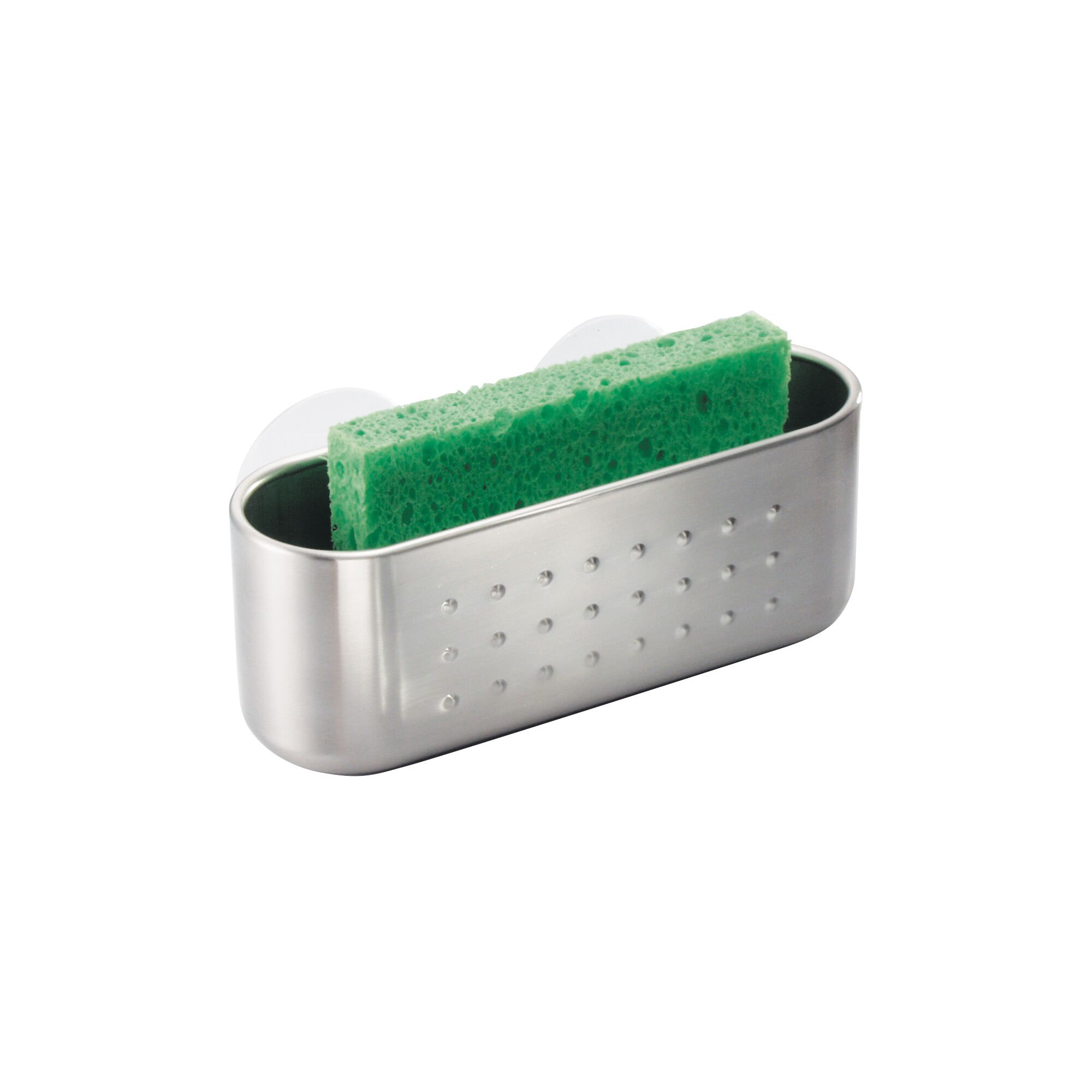 iDesign Forma Kitchen Sink Suction Holder for Sponges, Scrubbers, Soap ...