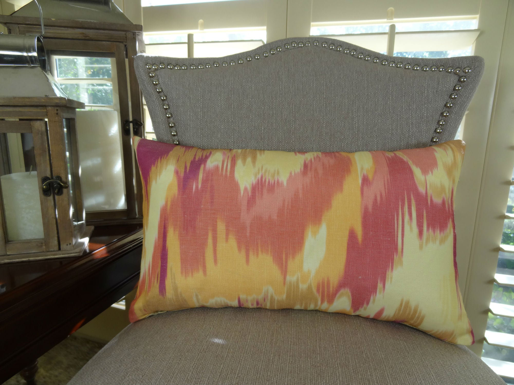 Thomas Collection® Zig Zag Ikat Designer Pillow Cover | Wayfair