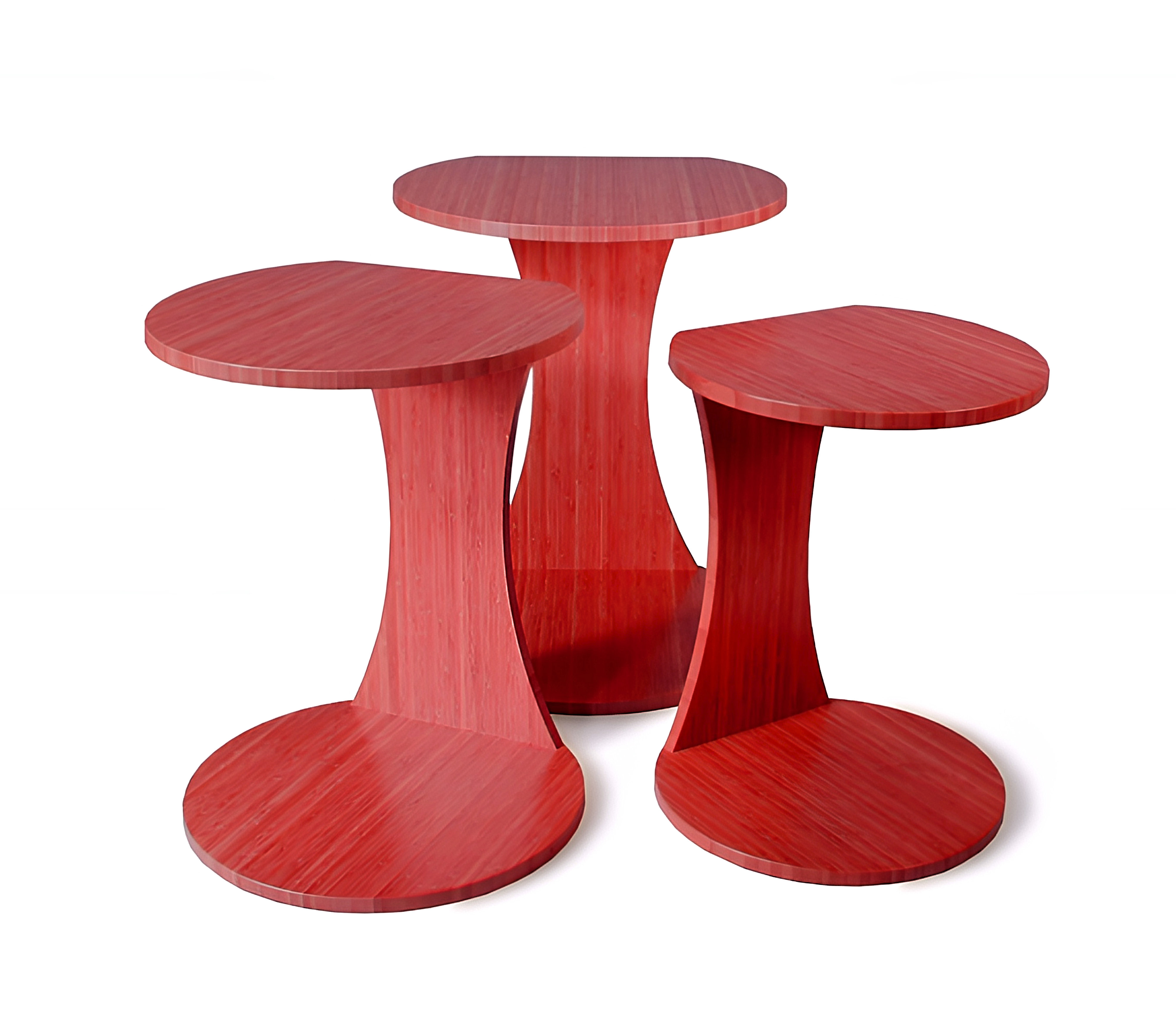 Genus Furniture Double O solid Bamboo Nesting Tables | Wayfair