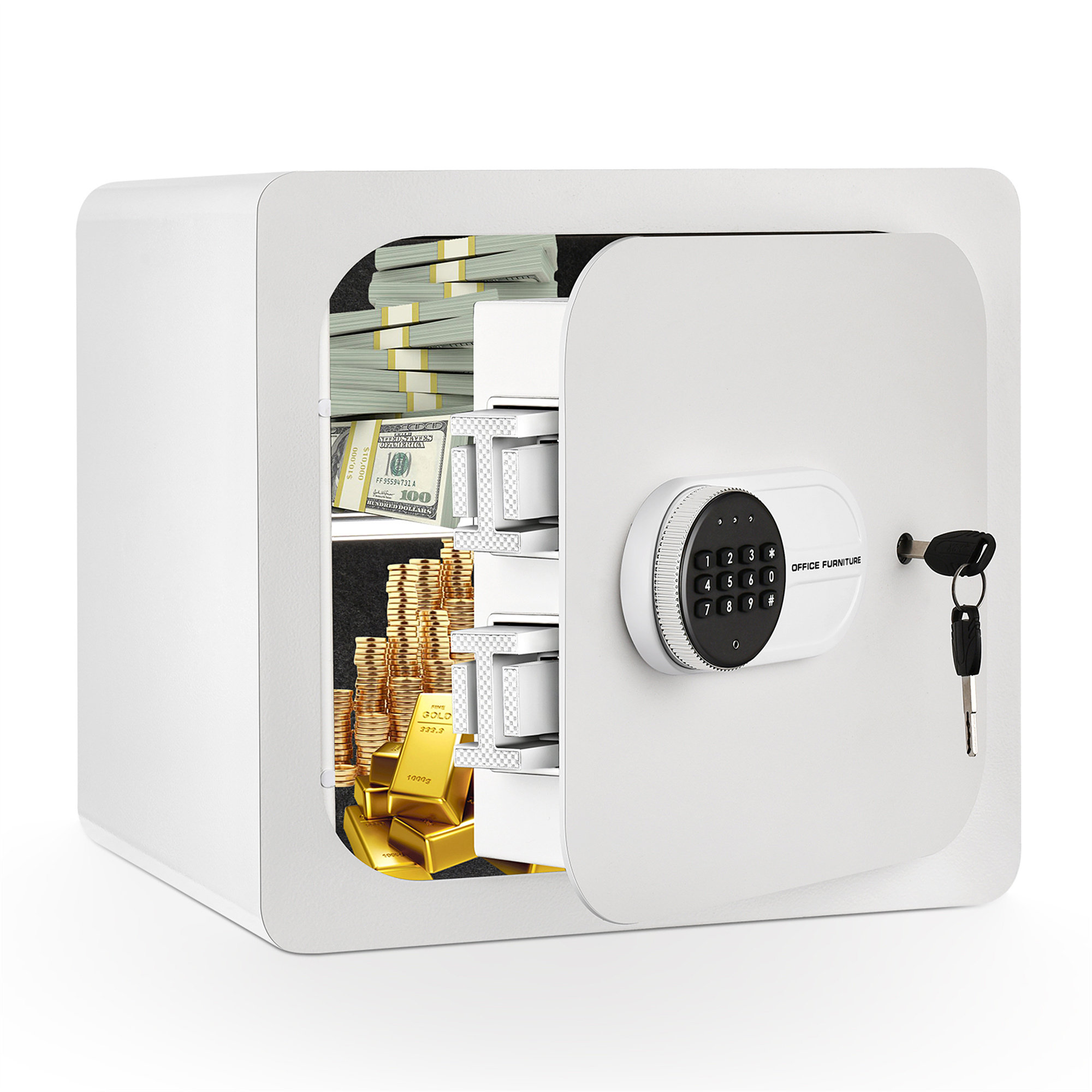 YITAHOME Paragon Safes Personal Digital Safe Box - Compact Steel ...