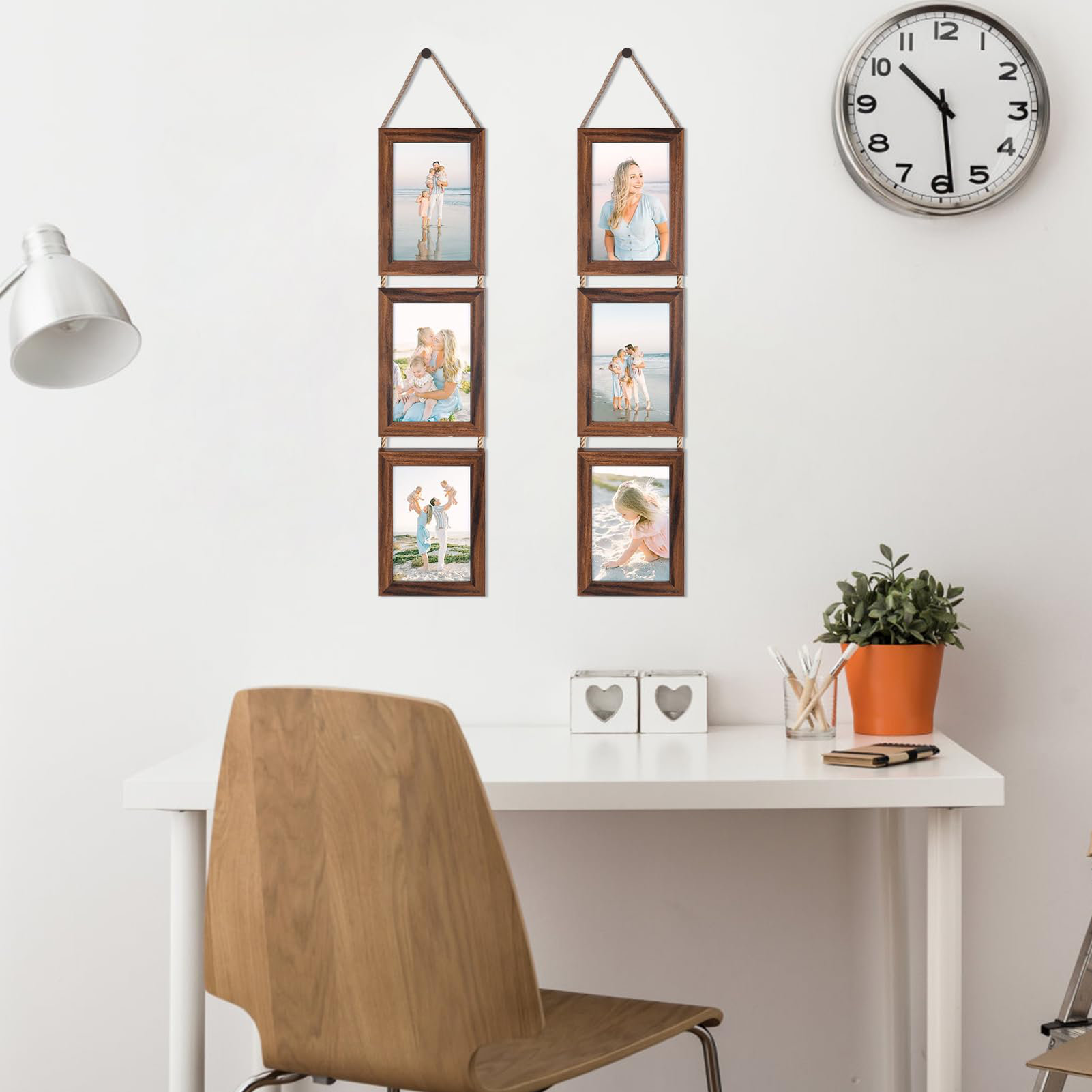 Loon Peak Collage Triple Picture Frames Set,Opening Hanging Vertical ...