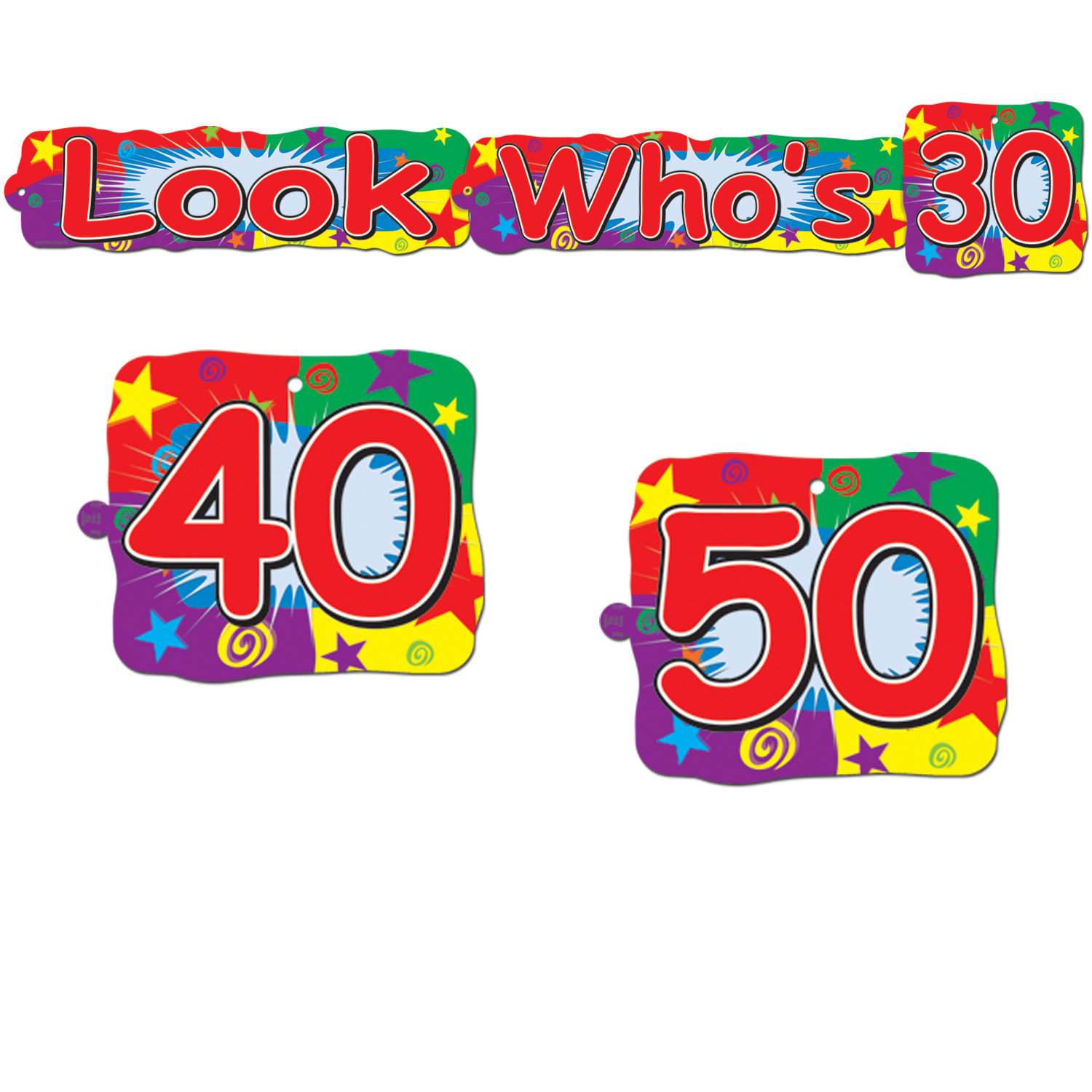 Beistle Look Who's (30/40/50) Streamer | Wayfair