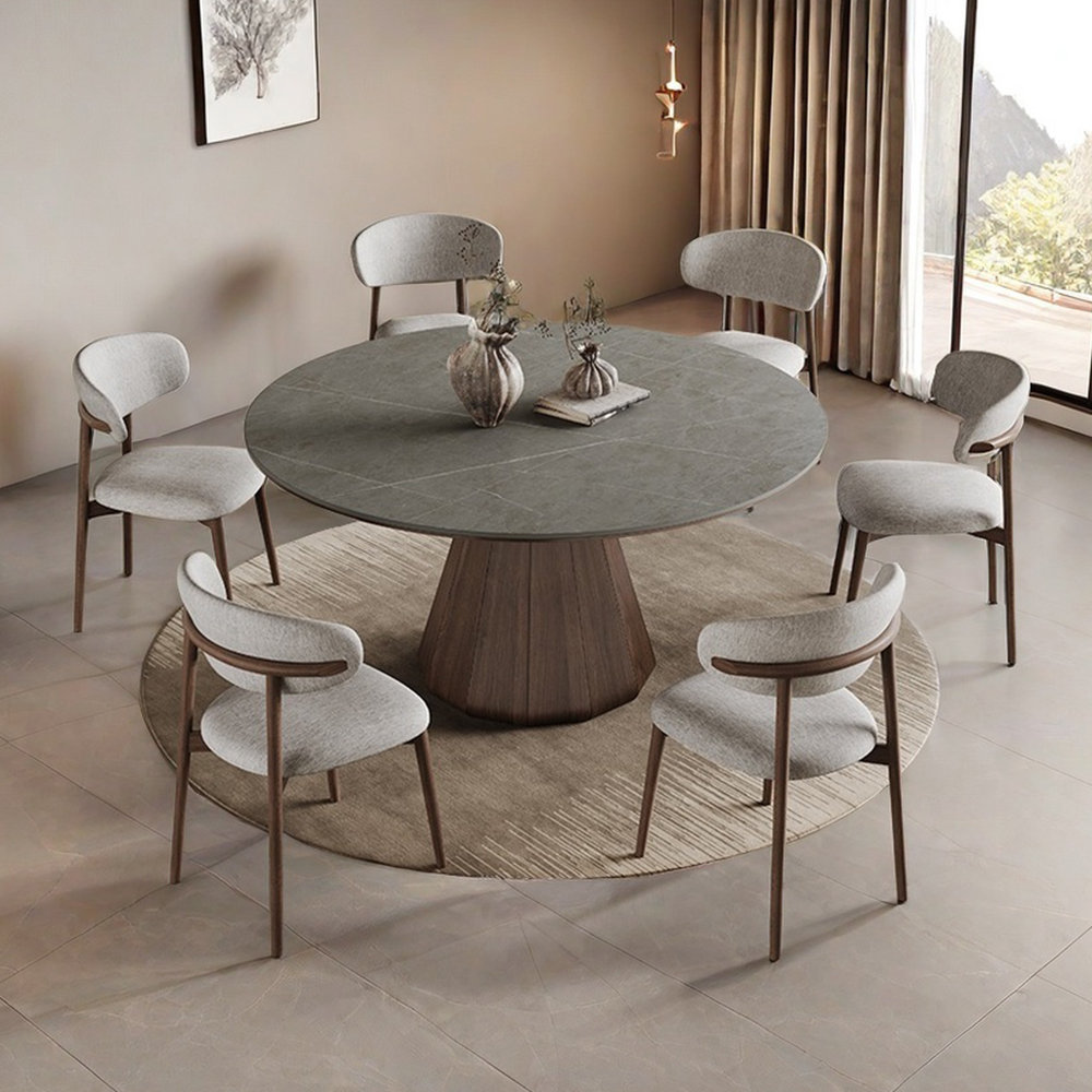 ZKuylo Nordic style modern simple round dining table sets | Wayfair