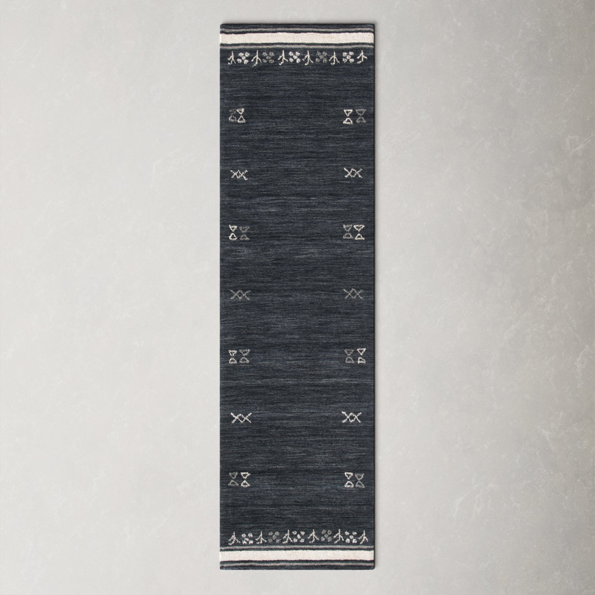 AllModern Santiago Handmade Wool Charcoal Rug & Reviews | Wayfair