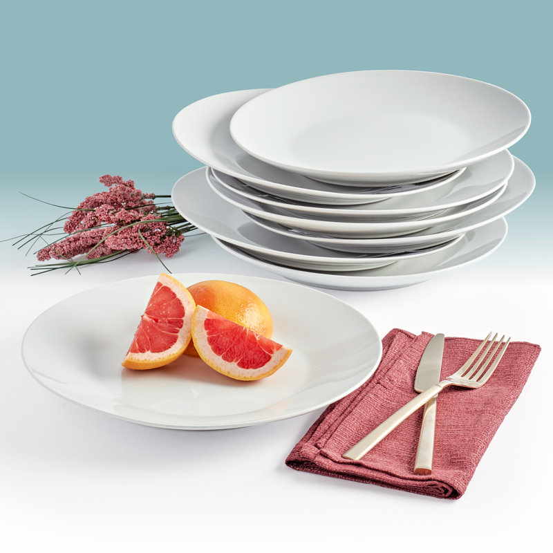 Tabletops Gallery 10.5" Round Dinner Plates Value Pack & Reviews | Wayfair