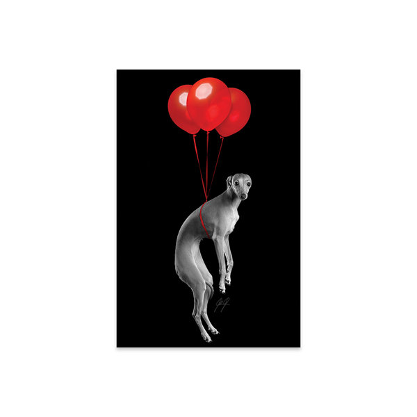 Latitude Run® Party Dog I by Kathrin Federer - Unframed Graphic Art ...