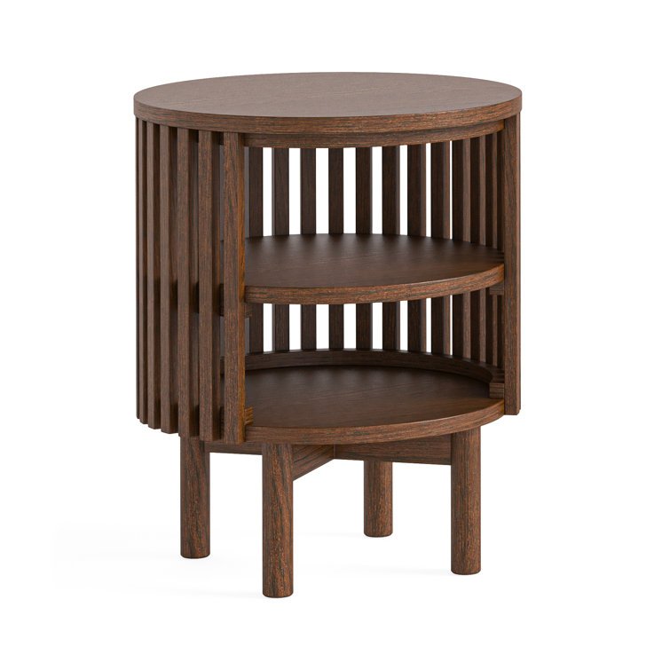 Latitude Run Camden Dark Oak Open Slatted Side Table | Wayfair.co.uk