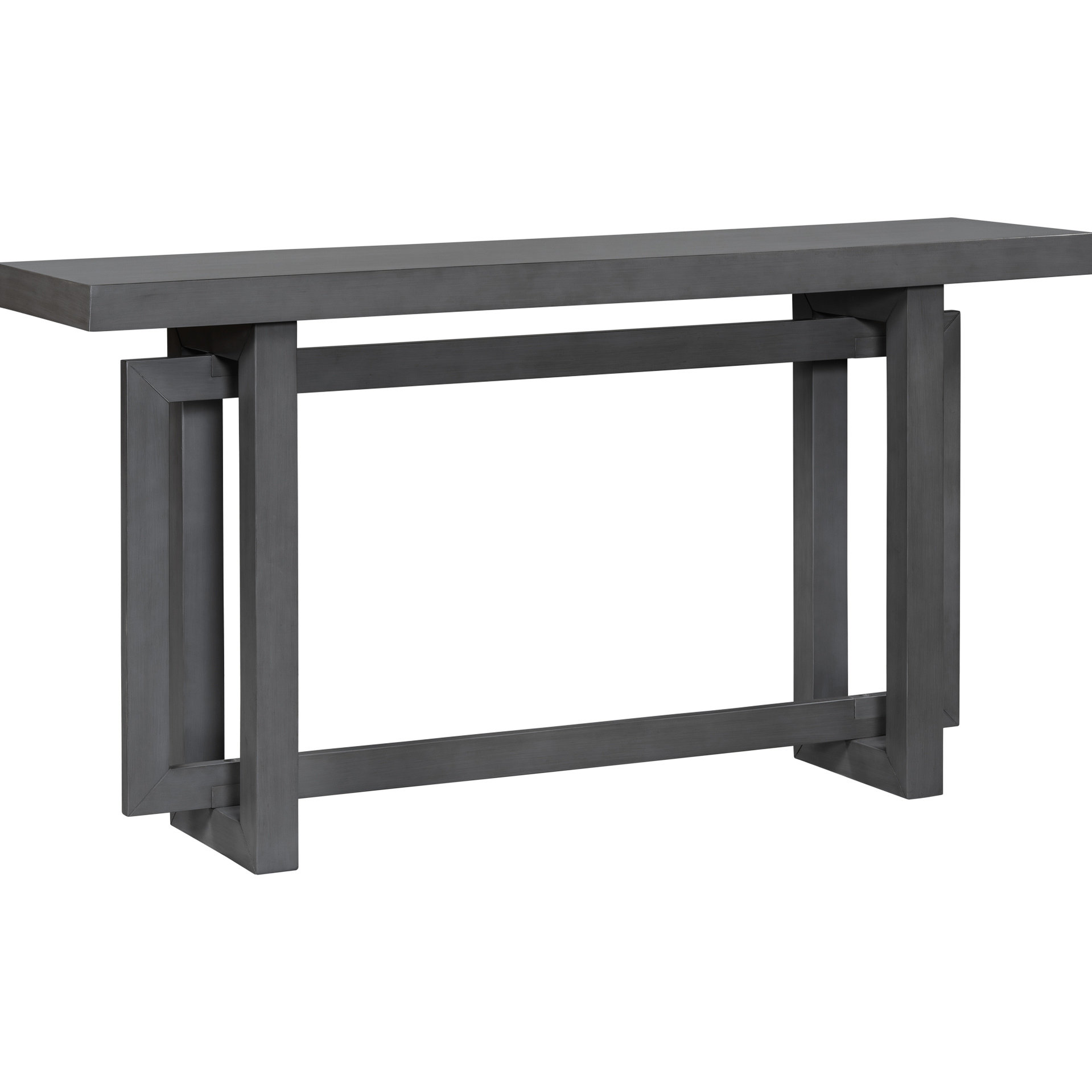 Latitude Run® American Design Console Table, Solid Wood Veneer, Pine ...