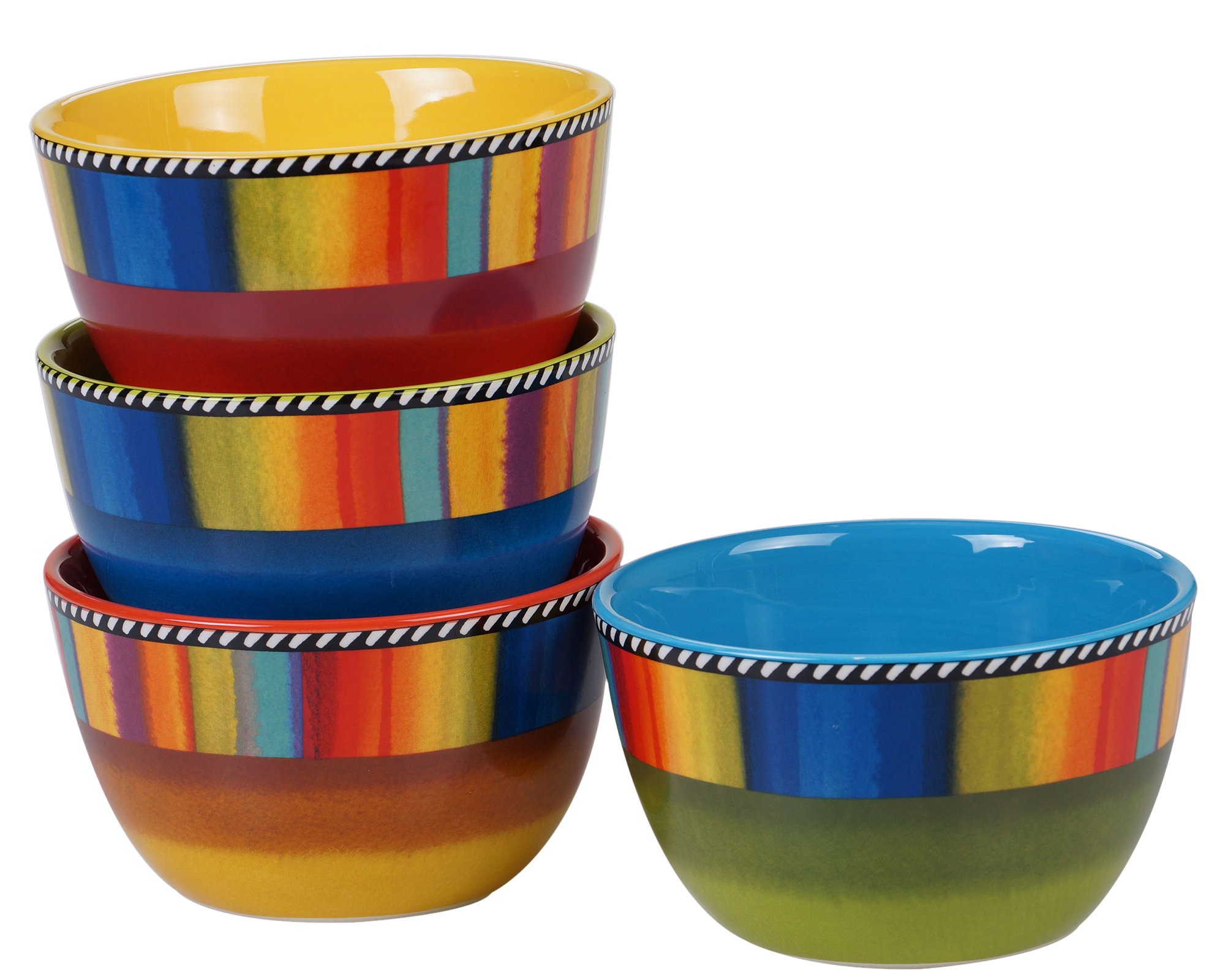 Certified International Sierra Set/4 Ice Cream Bowl 4 Asst. & Reviews ...