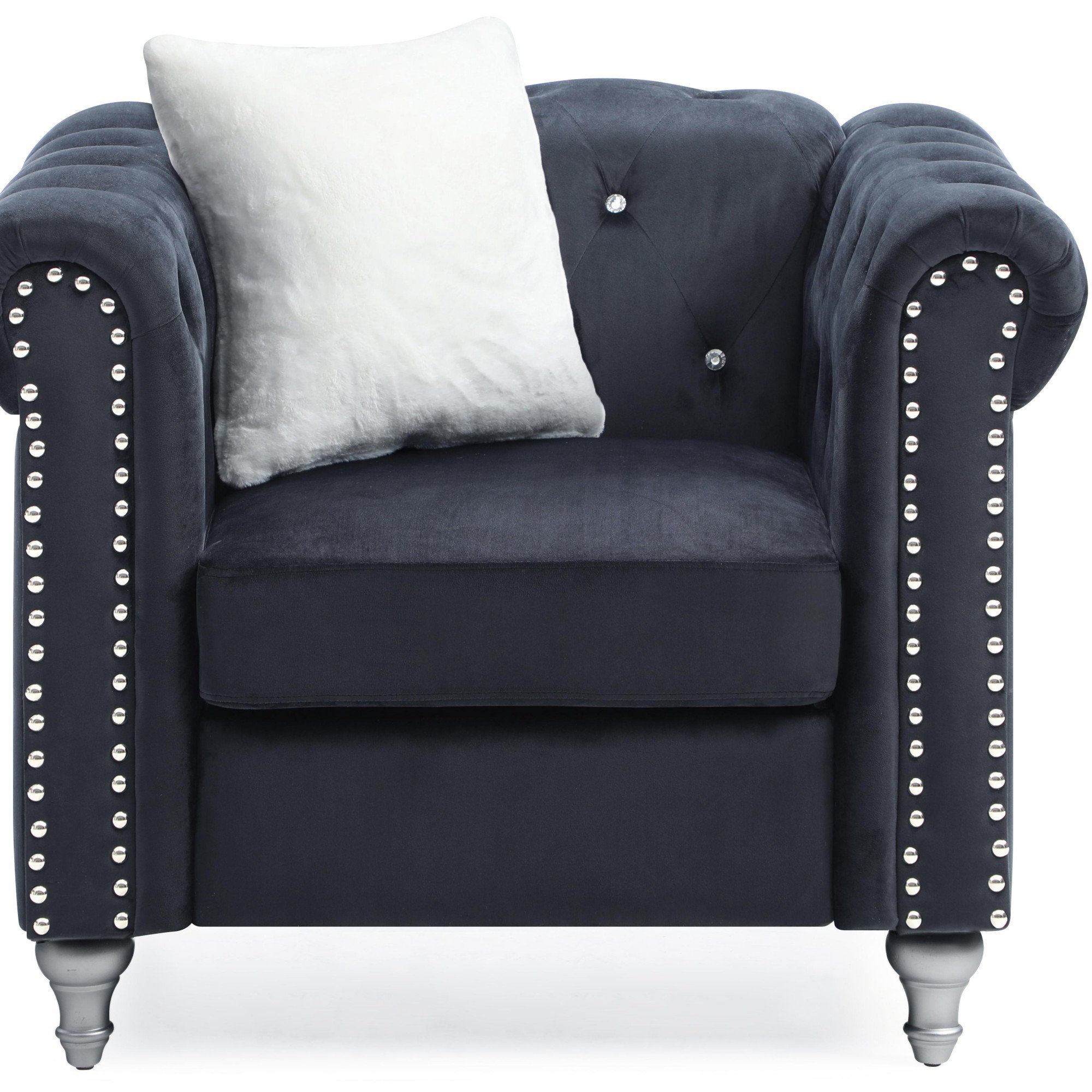 Rosdorf Park Modern Stylish Elegant Upholstered Chair with Button ...