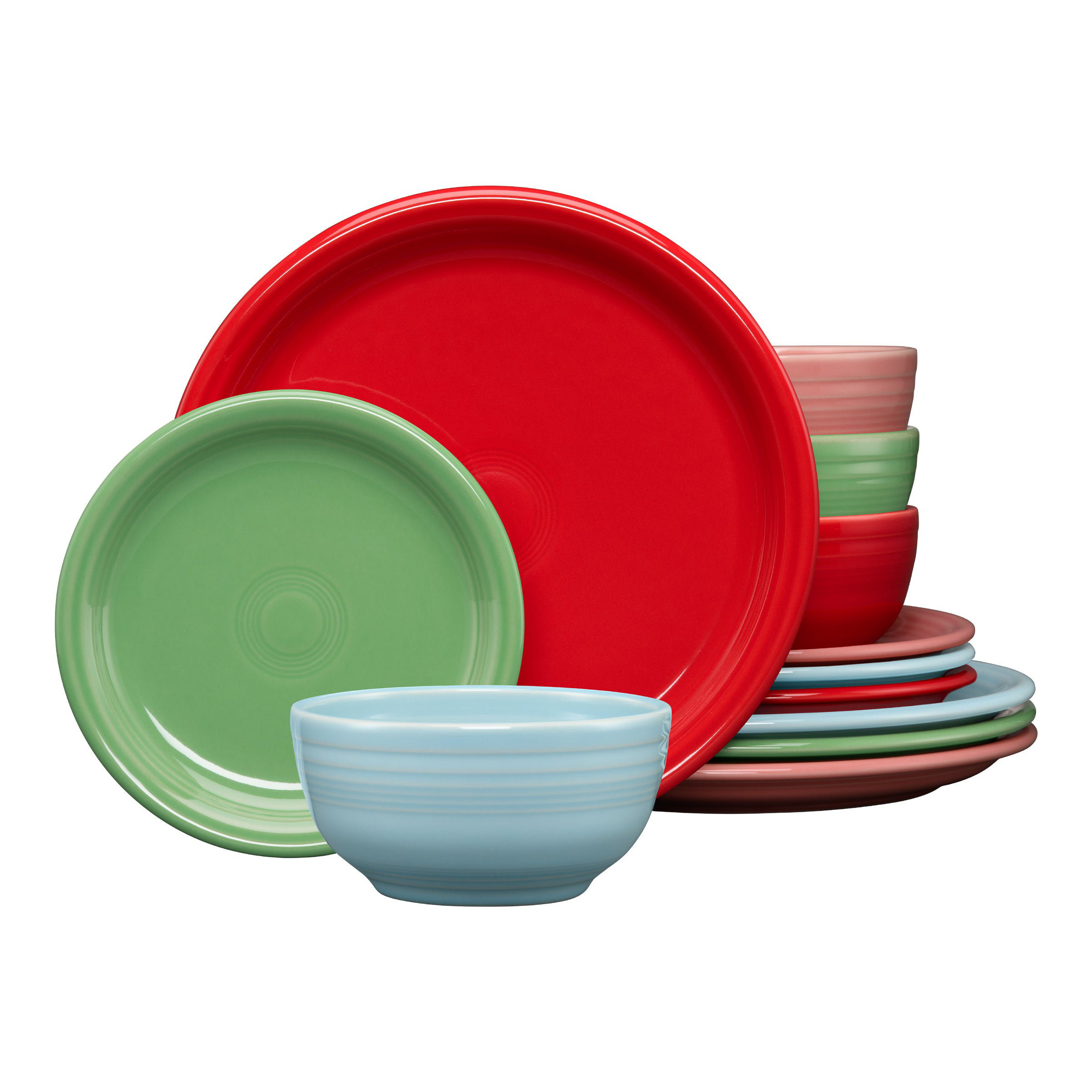 Fiesta Shop Mixed Sets Fiesta Peppermint Frost Bistro Coupe 12-Piece ...