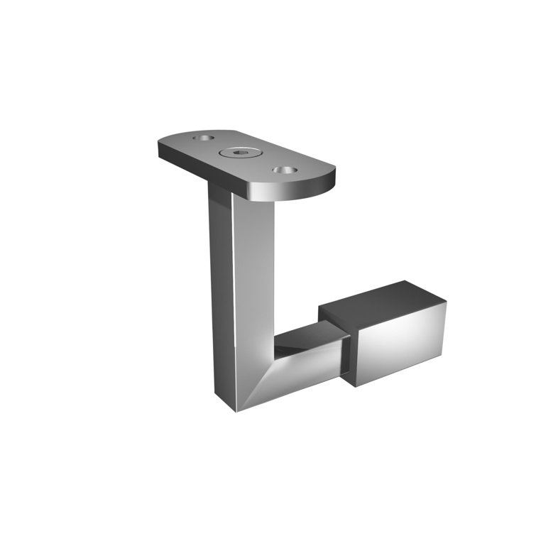 IAM Design Square Profile Stationary Post Side Mount Stainless Steel ...