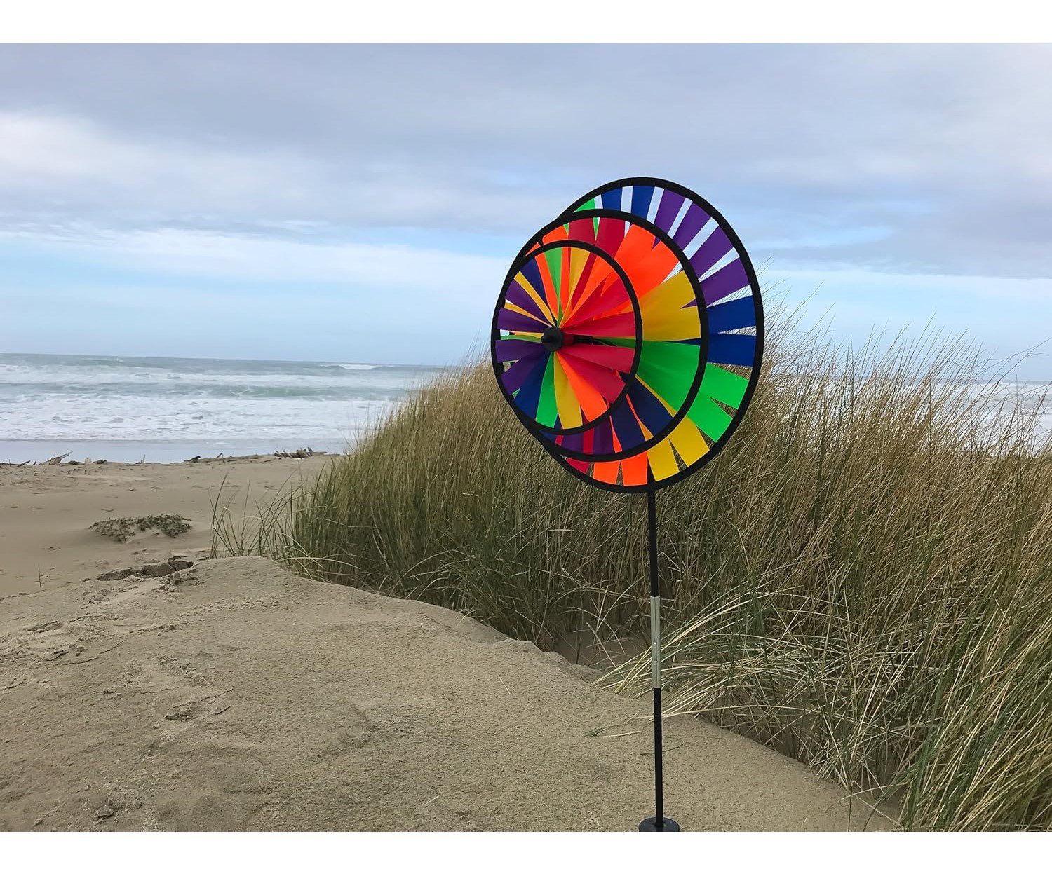 Dakota Fields Rainbow Triple Wheel Spinner Ground Stake Included ...