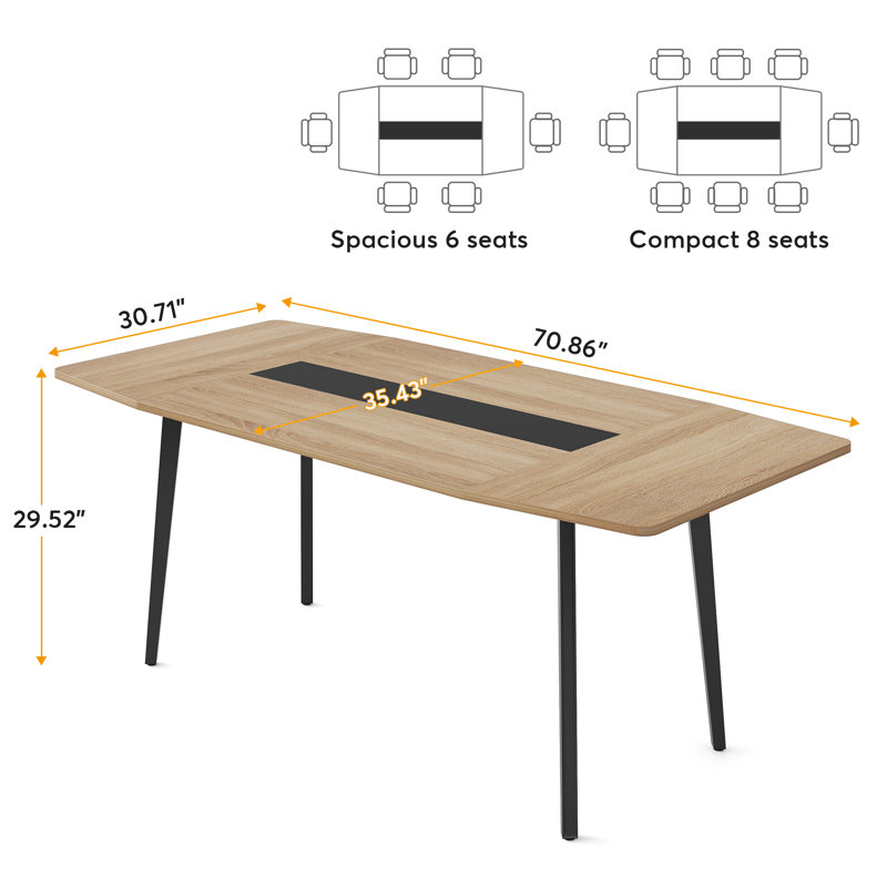 Ebern Designs Elbin 70-inch Dining Table & Reviews | Wayfair