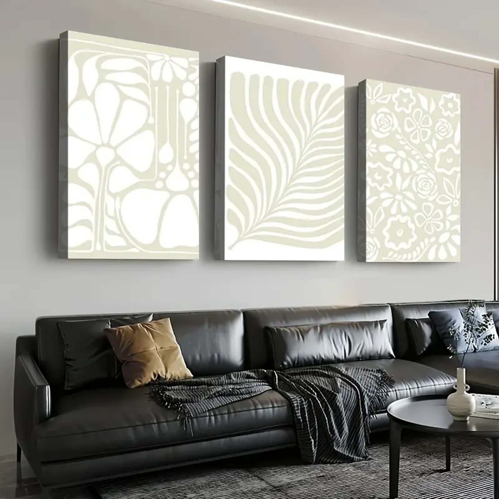 Lark Manor™ 3Pcs Wrapped Canvas Wall Art Set Eye Catching Home ...