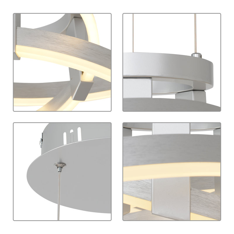 Mercer41 Beacan Dimmable LED Geometric Chandelier | Wayfair