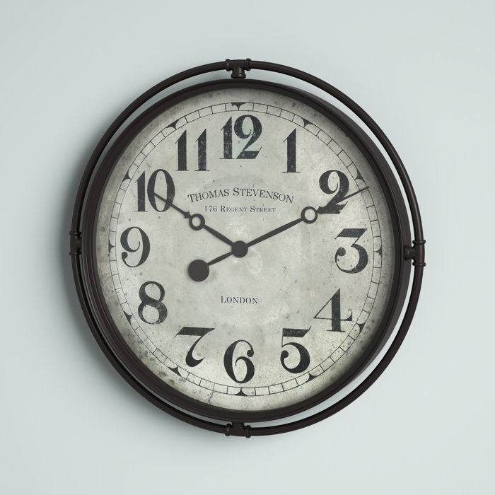 Greyleigh™ Zella Metal Wall Clock & Reviews | Wayfair