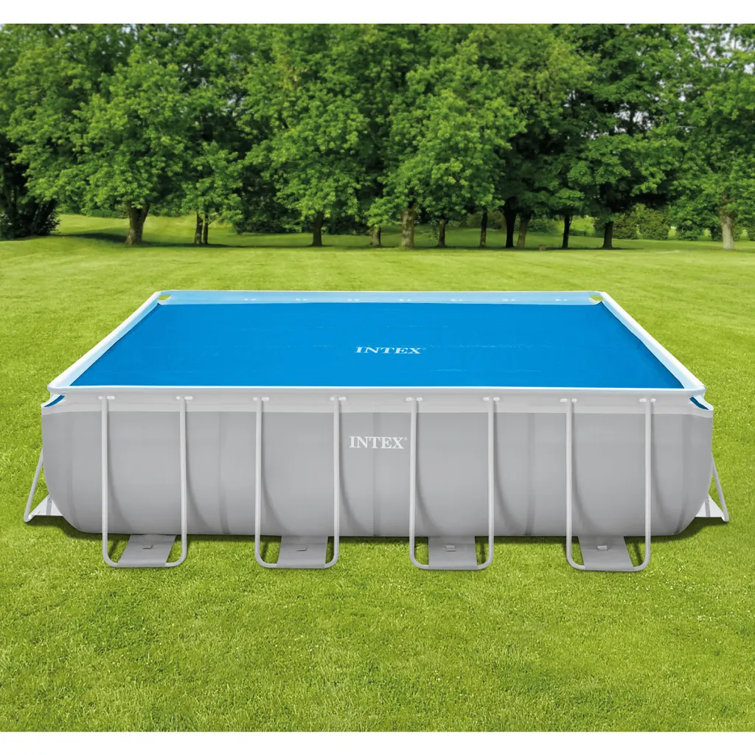 vidaXL Intex Solar Pool Cover Blue 476X234 Cm Polyethylene | Wayfair.co.uk