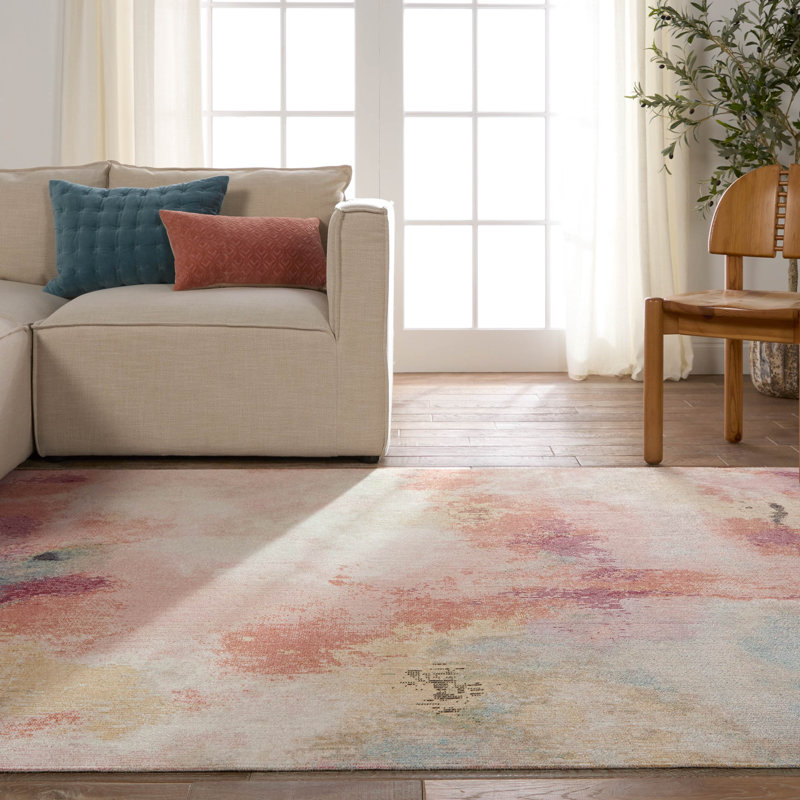 Joss & Main Lulette Abstract Indoor/Outdoor Rug | Wayfair