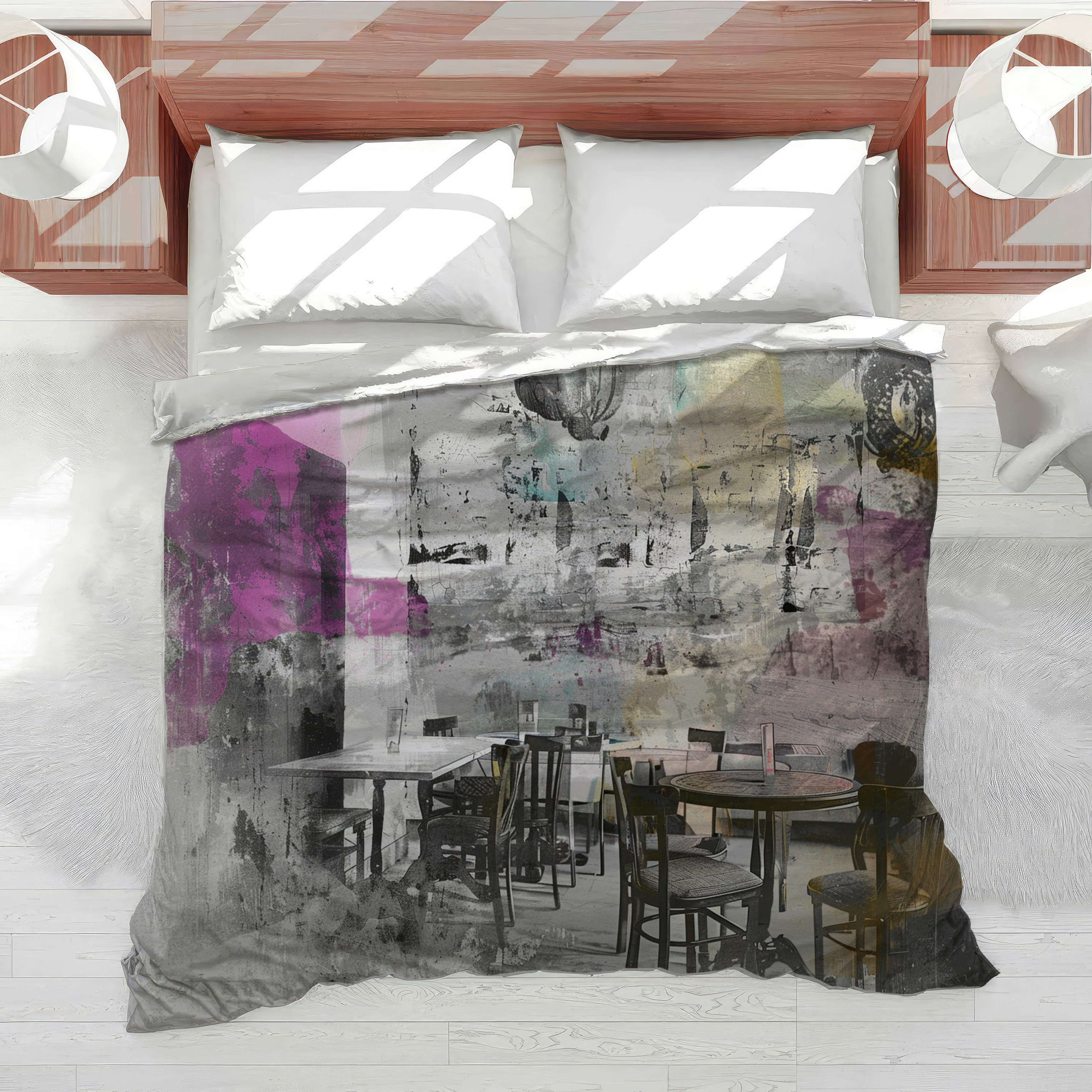 VisionDecor Restaurant Bedding Interior Duvet Cover Eclectic | Wayfair