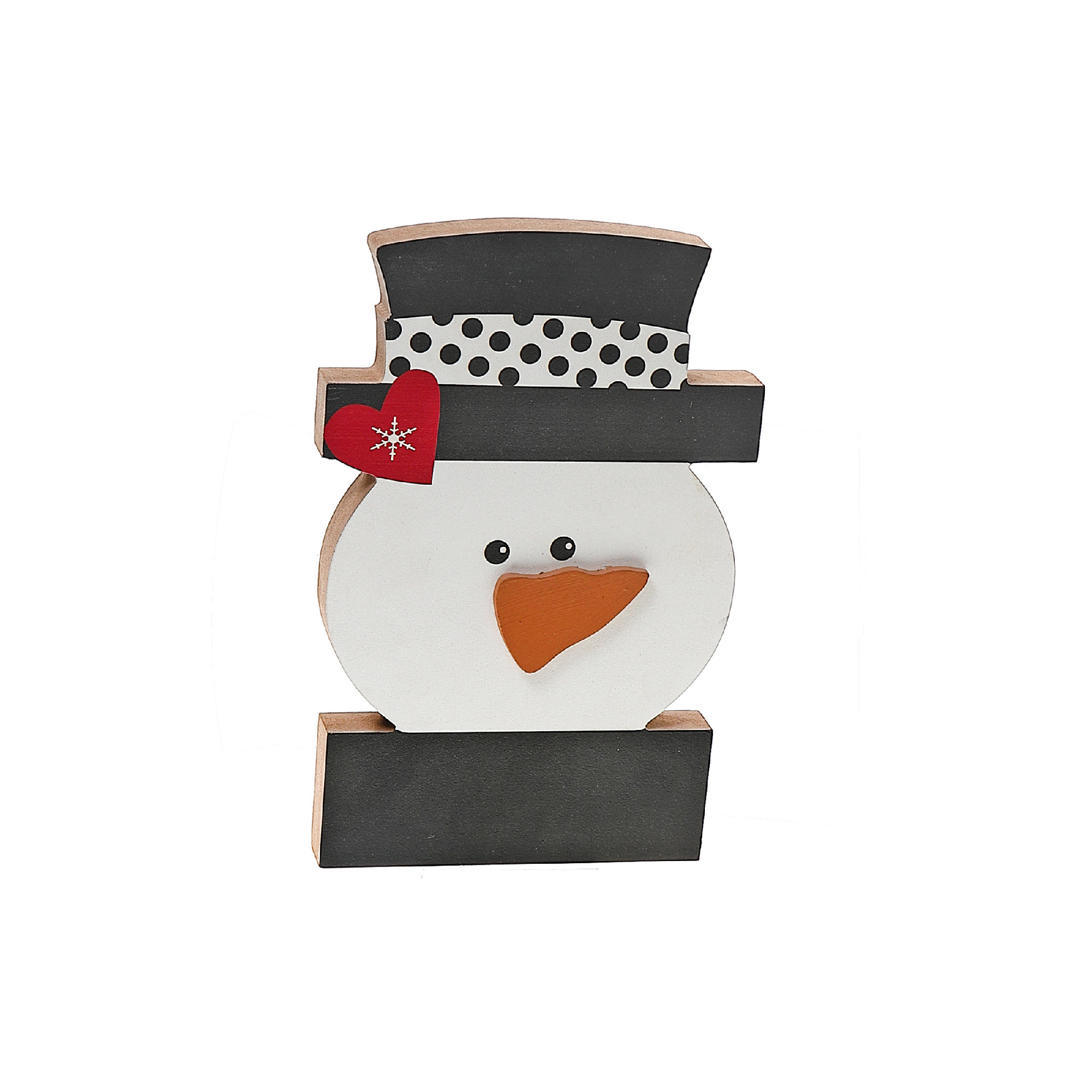 iH casadécor Christmas Mdf Snowman Head Table Decor - Wayfair Canada