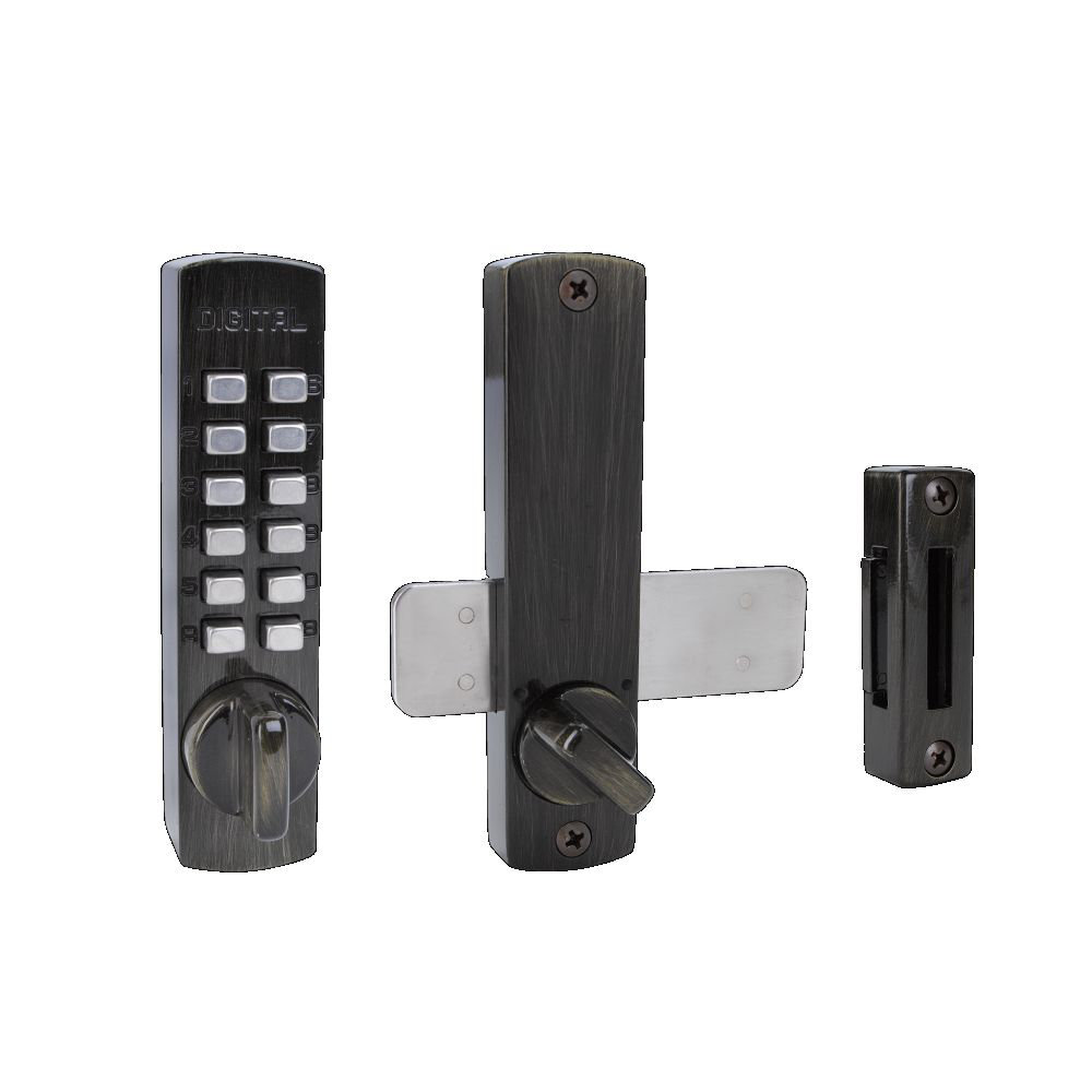 Lockey USA Mechanical Surface/Rim Mount Digital Keyless Combination ...