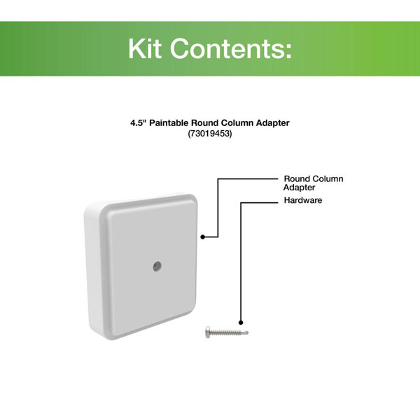 Barrette Outdoor Living Paintable Round Column Adapter | Wayfair