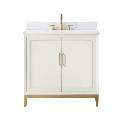 Gold Bathroom Vanities You'll Love | Wayfair