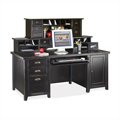Winston Porter Peryman Computer Desk with Hutch & Reviews | Wayfair