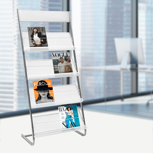 Latitude Run® Bledi Metal Free Standing Magazine Rack | Wayfair
