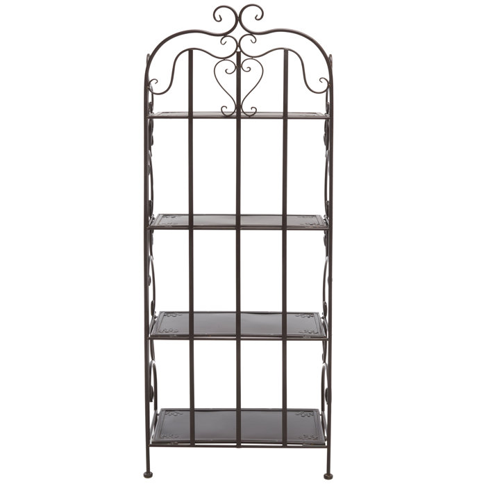 Lark Manor Angellyn Metal Weather Resistant Patio Shelving & Reviews ...