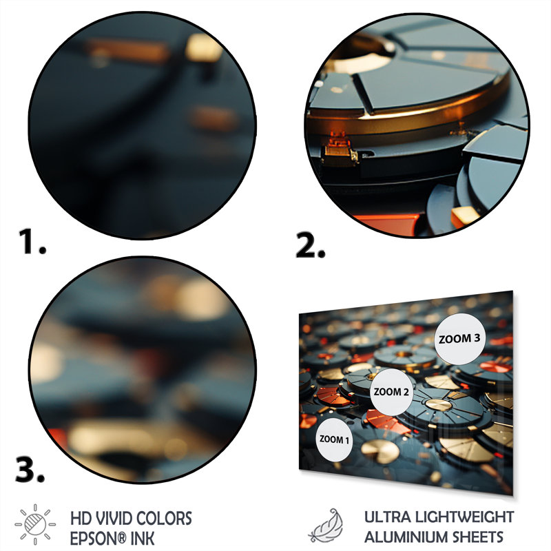 Design Art Discs Photography View II - Music Metal Art Print Set | Wayfair