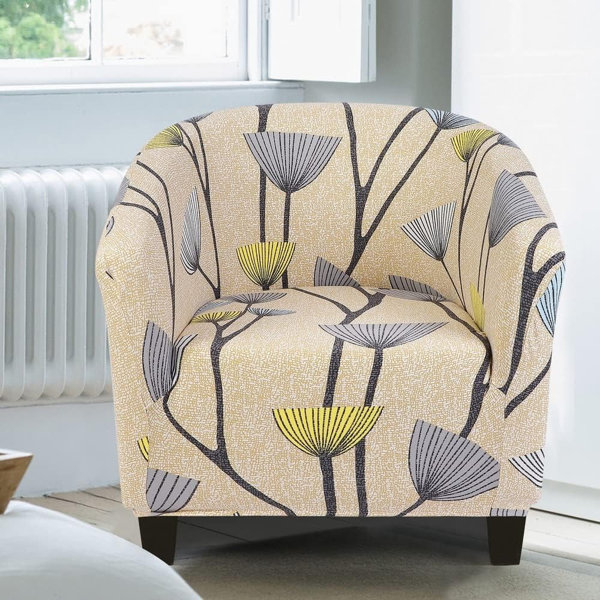 Red Barrel Studio® Club Chair Slipcover Stretch Barrel Chair Covers ...