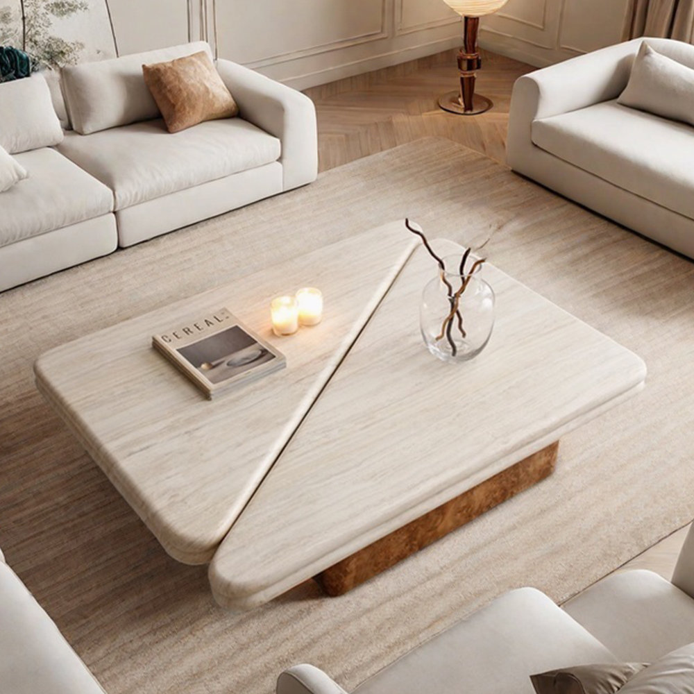 The Invincibles home Natural cave stone design feel coffee table ...