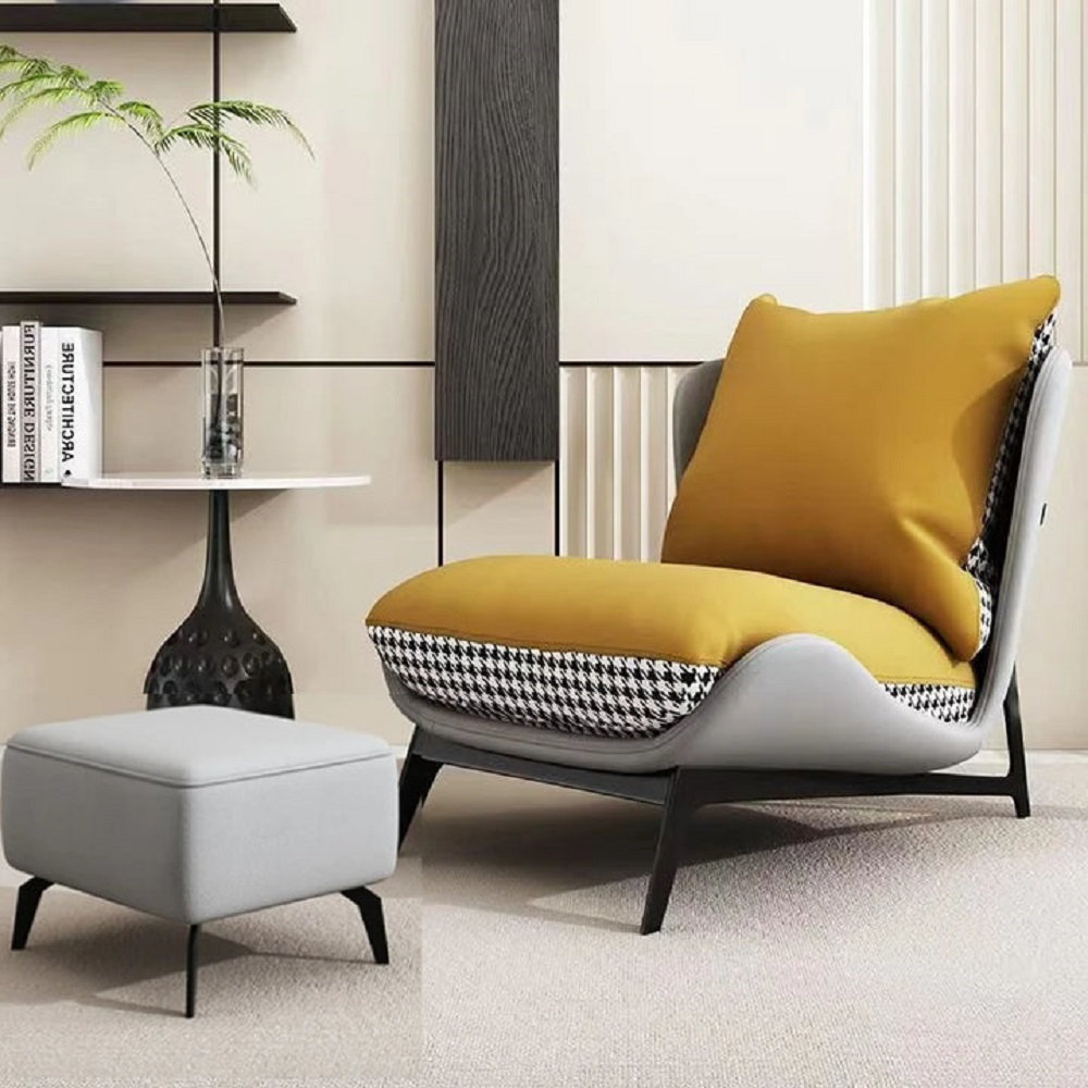 Corrigan Studio Eisner 30.7Cm Wide Genuine Leather Lounge Chair and ...