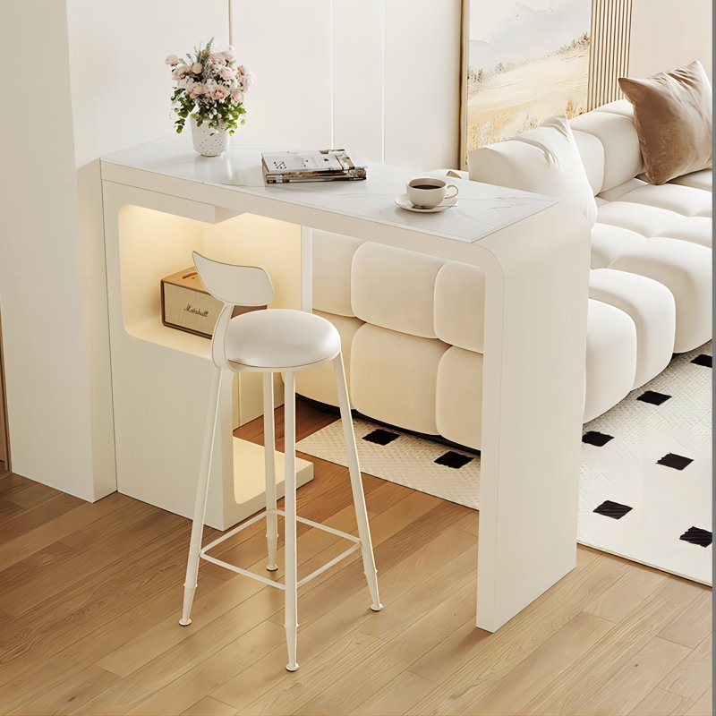 George Oliver Modern Minimalist White Bar Table - Wayfair Canada