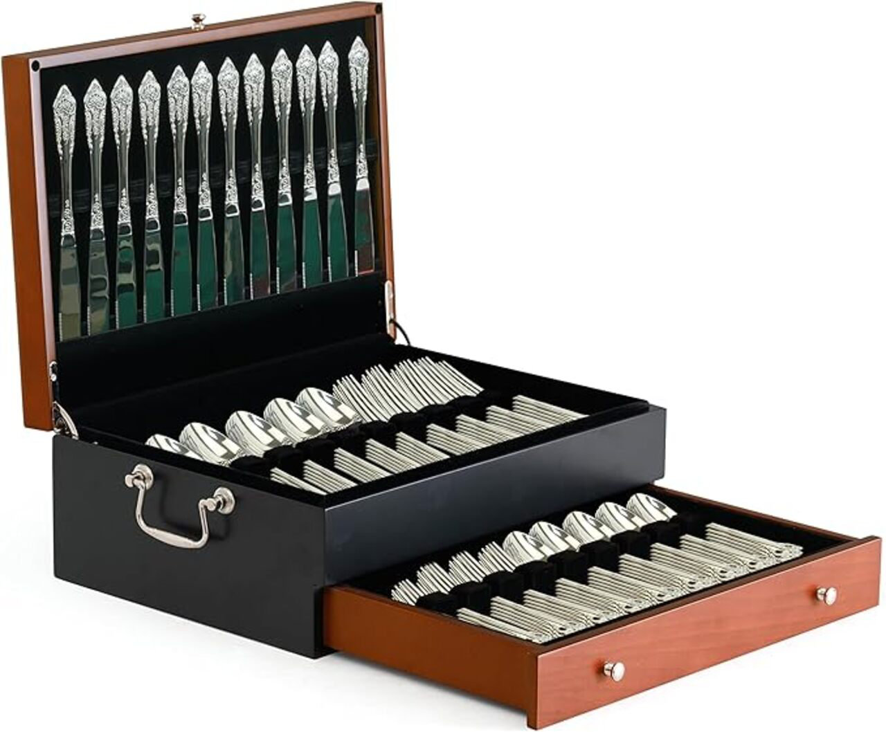 FashionSecretsLLC Silverware Storage Box Flatware Storage Case ...